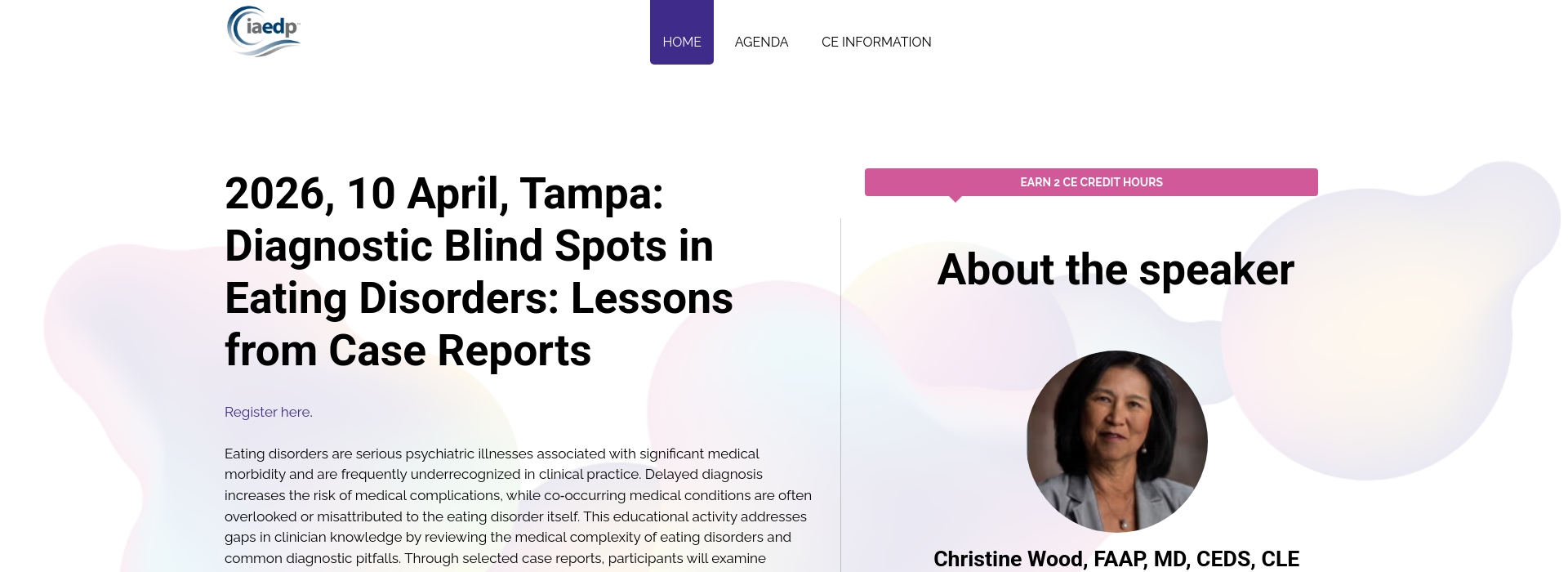 2026, 10 April, Tampa: Diagnostic Blind Spots in Eating Disorders ...